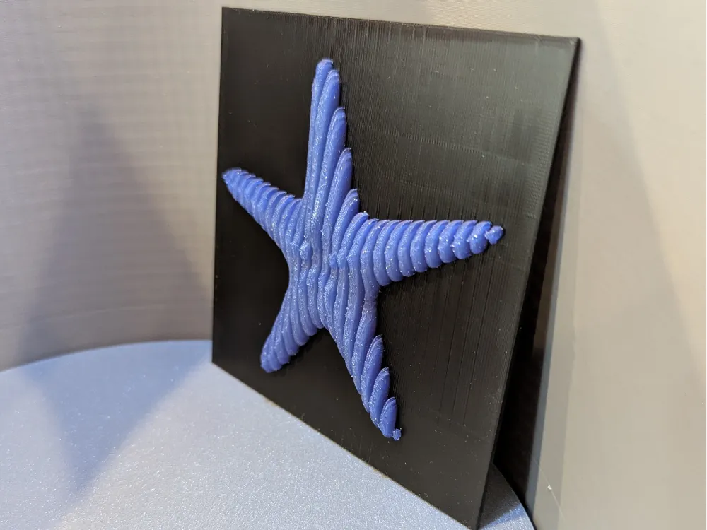 Starfish Layered Sculpture | Wall Art - Free 3D Print Model - MakerWorld