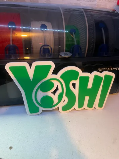 Yoshi Logo by Tommy Gun - MakerWorld