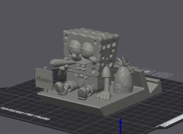 Handyständer Spongebob chillt mit Ananashaus – Kostenloses 3D ...