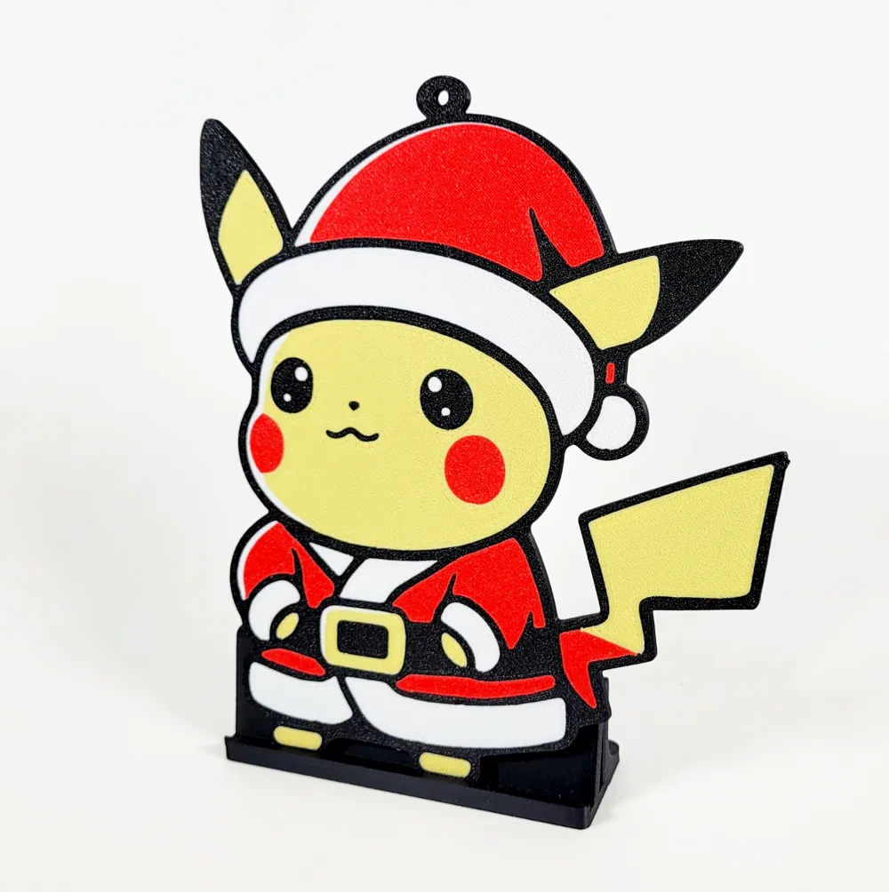 Santachus . Pikachu Christmas Ornament - Festive Holiday Decor by ...