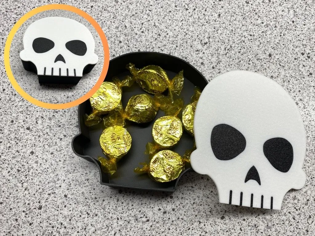 Halloween Skull Box - Free 3D Print Model - MakerWorld