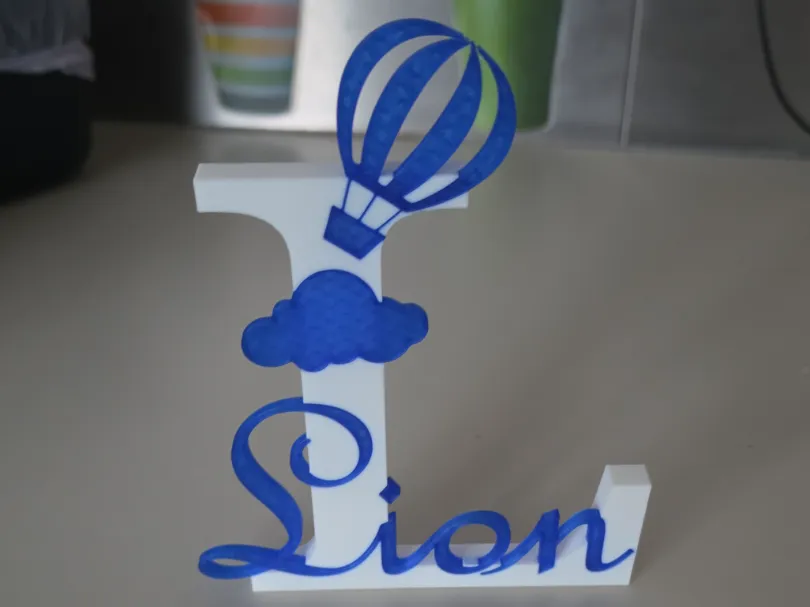 Letter L with customizable name - Free 3D Print Model - MakerWorld