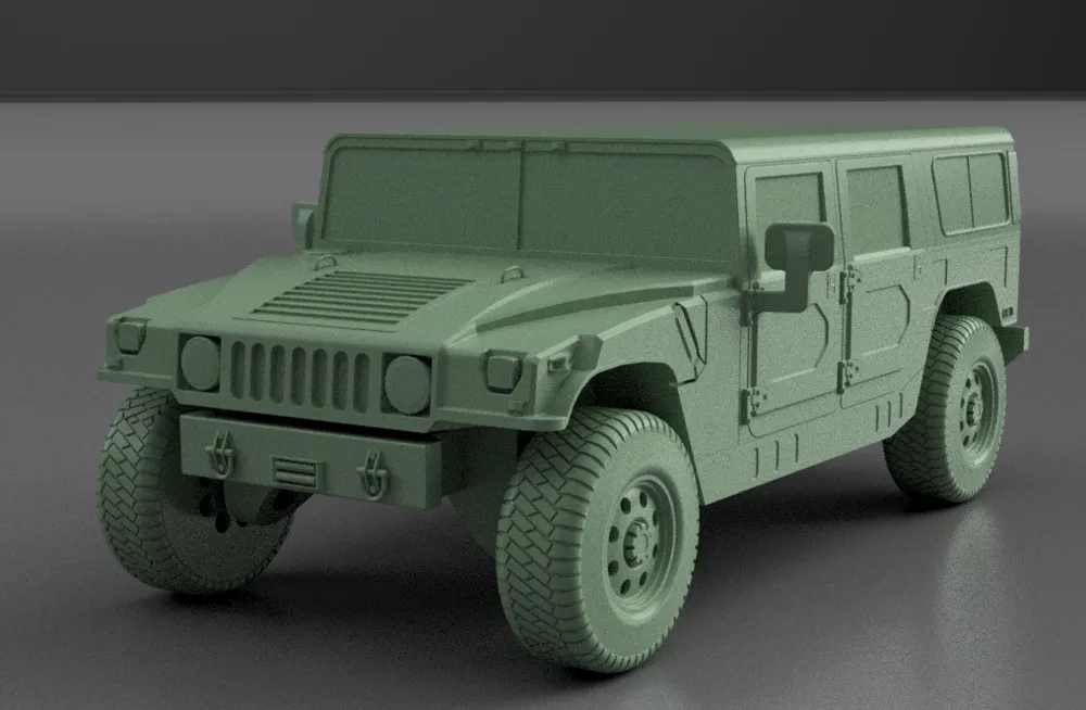 HUMVEE CARS Offroad HUMMER H1, easyprint, with suspension! No support ...