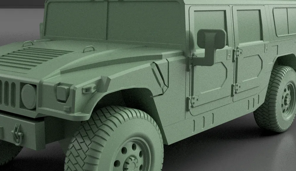 HUMVEE CARS Offroad HUMMER H1, easyprint, with suspension! No support ...