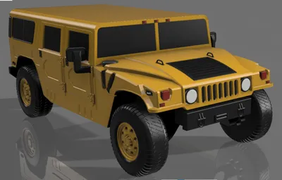 HUMVEE CARS Offroad HUMMER H1, easyprint, with suspension! No support ...