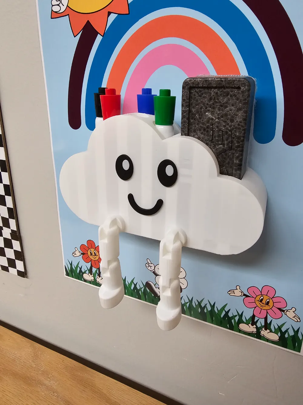 Dry Erase Maker Holder Cloud with Legs by Andrew Lankford - MakerWorld