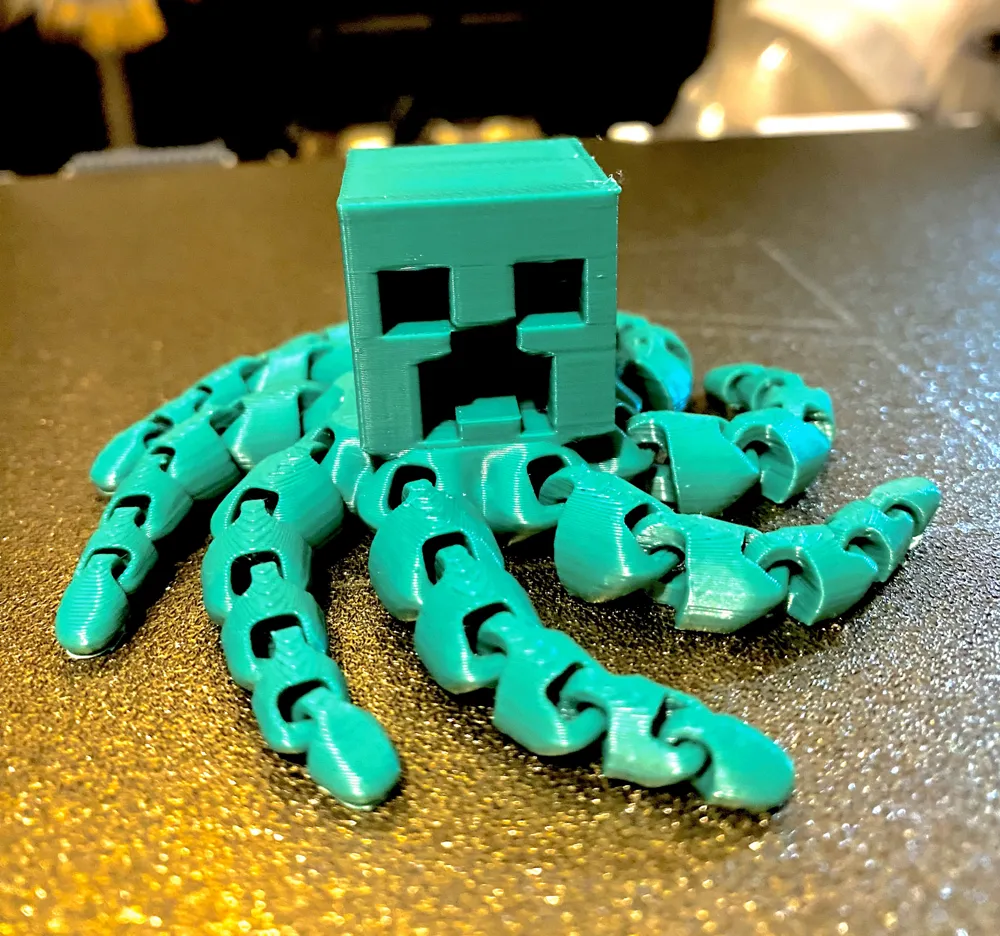 Minecraft creeper octopus by tyler boy MakerWorld: Download Free 3D Models