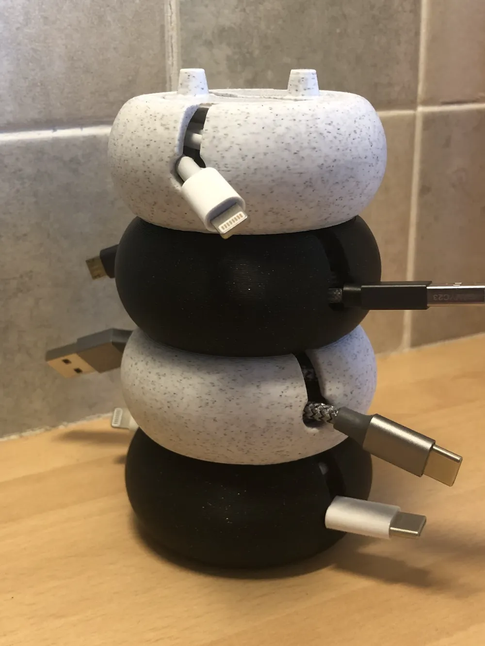 Portable Cable Organizer/Winder - Free 3D Print Model - MakerWorld