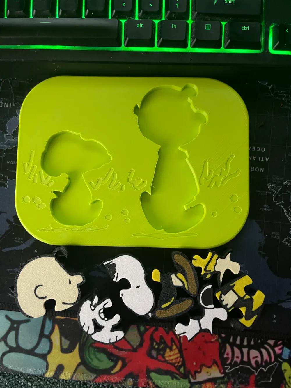 AMS - Snoopy and Charlie - insert puzzle for kids by intommy - MakerWorld