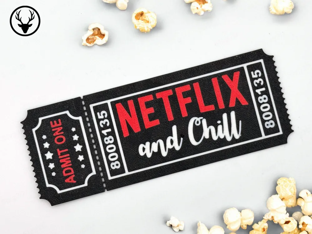 Netflix & Chill Voucher by Stag 3D MakerWorld: Download Free 3D Models
