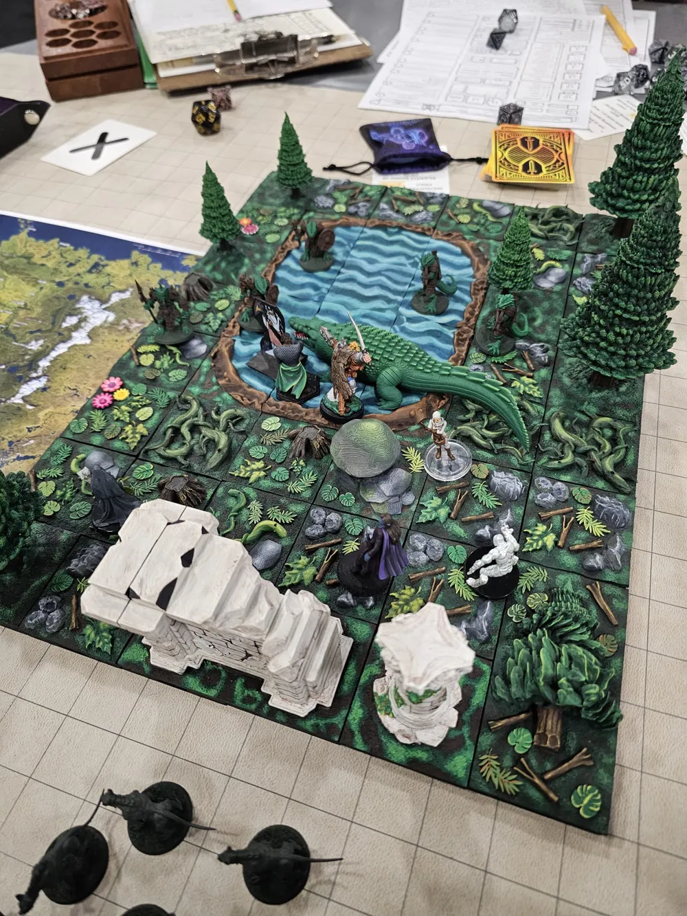 OpenForge Forest Tiles – Reusable Base Compatible - Free 3D Print Model ...