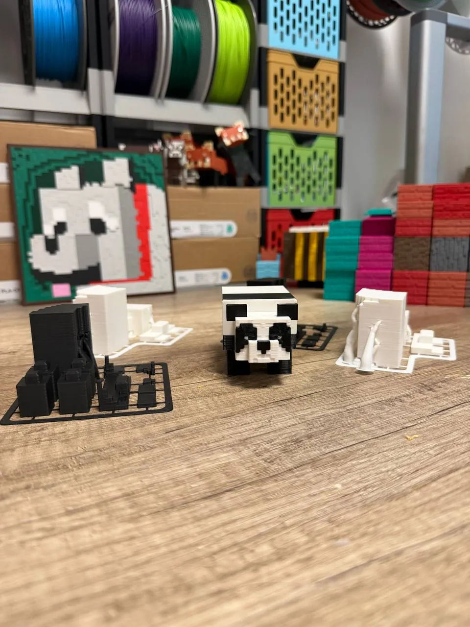 Minecraft inspired: Panda Kit card NO AMS - Free 3D Print Model ...