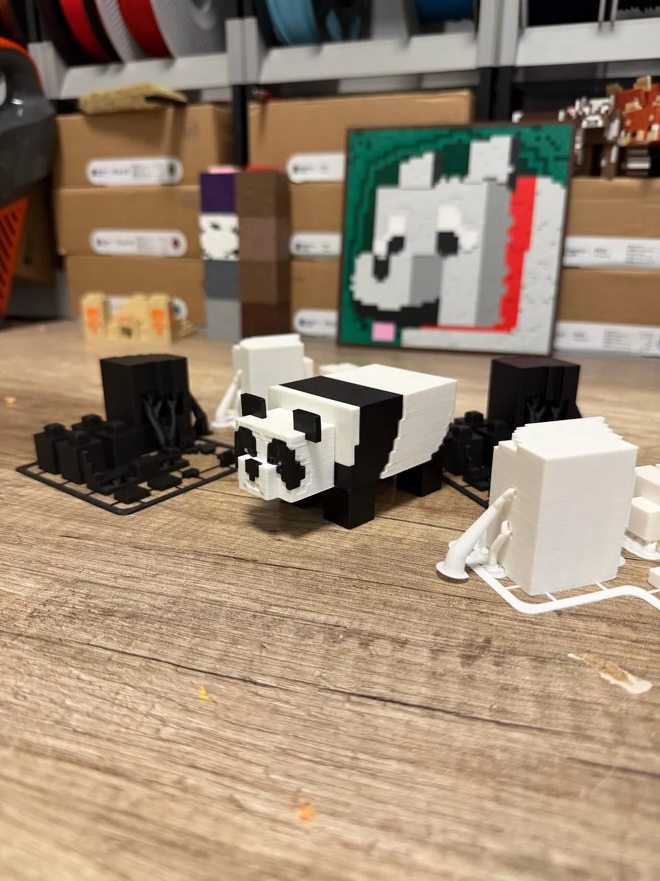 Minecraft inspired: Panda Kit card NO AMS - Free 3D Print Model ...
