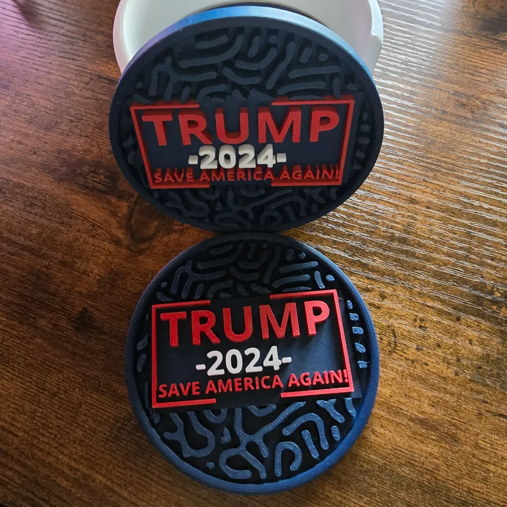 Trump 2024 Coaster by Ragnor MakerWorld: Download Free 3D Models