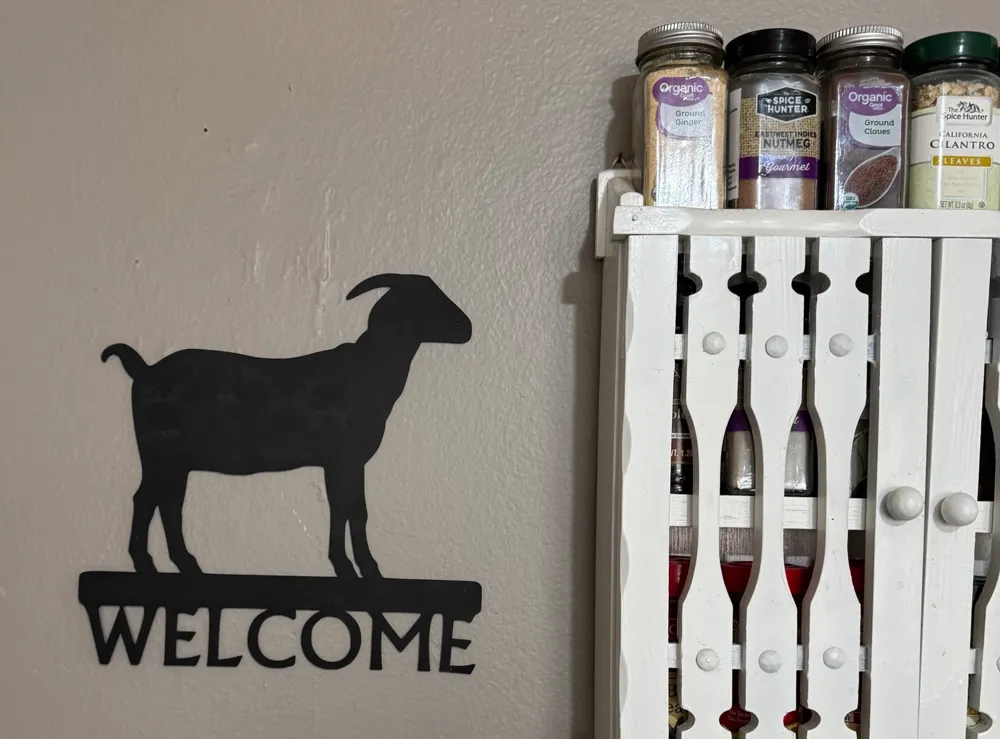 Goat Welcome Wall Art by holyfirerain - MakerWorld