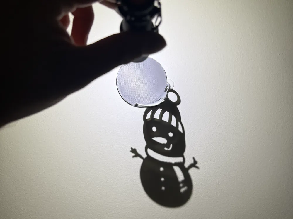 Snowman Anamorphic Shadow Sculpture Ornament by SirDavid MakerWorld ...