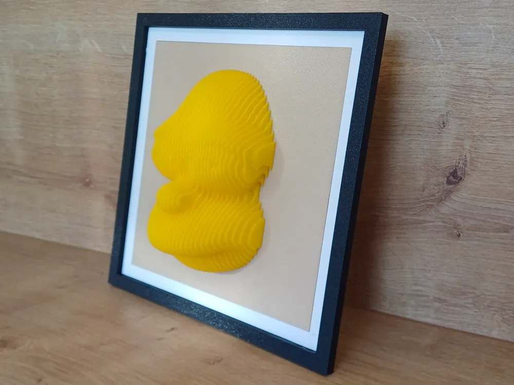 Homer Simpson Layered sculpture by Kiron 21 MakerWorld: Download Free ...