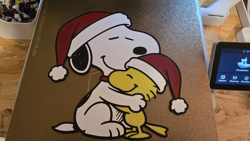 Snoopy and Woodstock Christmas Hat / Peanuts - Free 3D Print Model ...