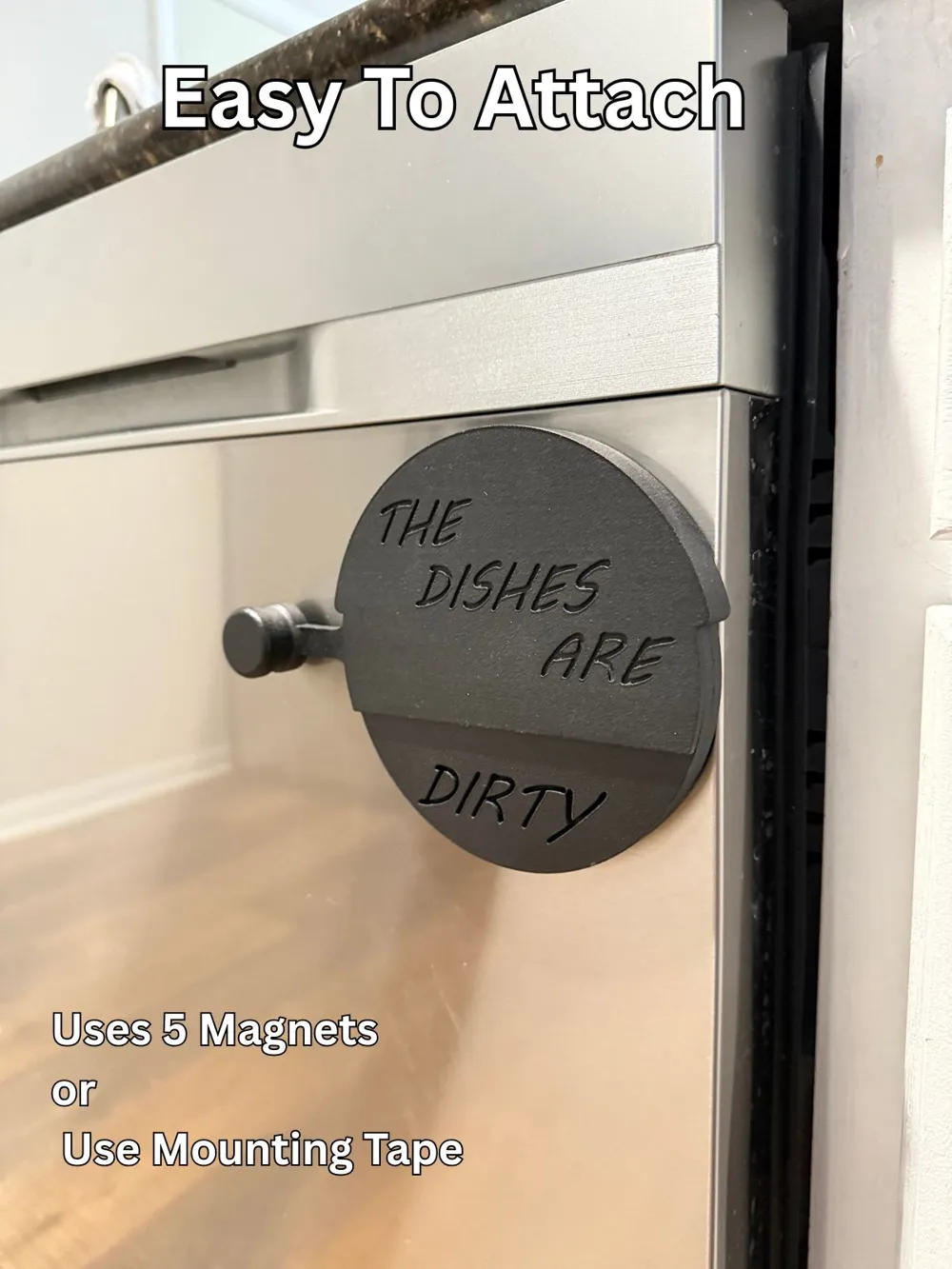 Dishwasher Dial (Clean/Dirty) - Free 3D Print Model - MakerWorld