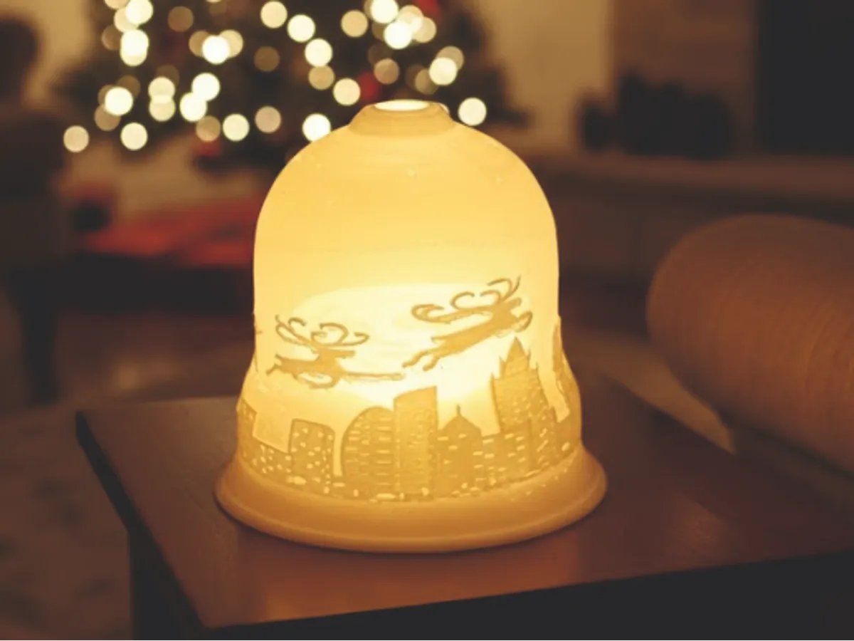 Christmas lamp, Bell, lithophane - Free 3D Print Model - MakerWorld