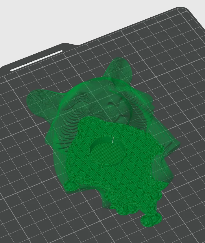 Tiger Head Fridge Magnet (for embedded 2cm magnet) - Free 3D Print ...
