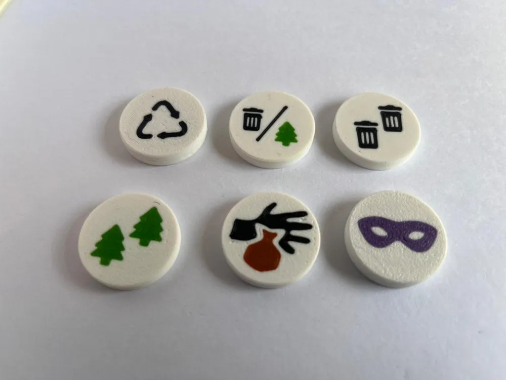 Trash Panda Tokens - Free 3D Print Model - MakerWorld