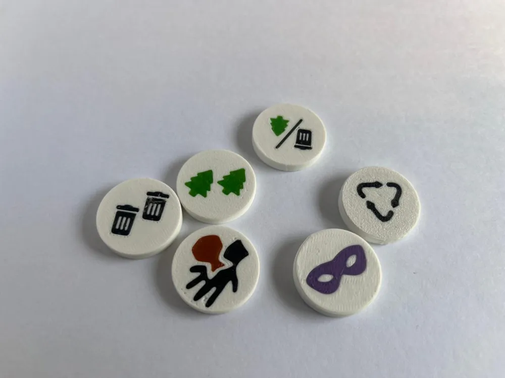 Trash Panda Tokens - Free 3D Print Model - MakerWorld