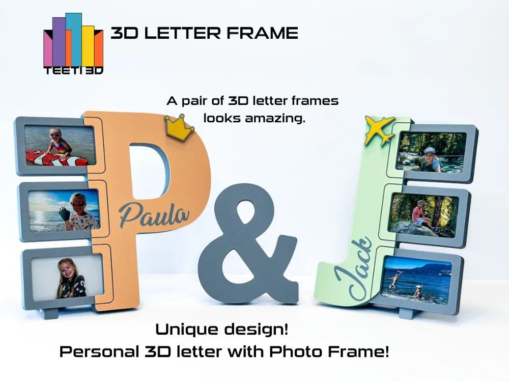 3D Letter Frame "L" - Free 3D Print Model - MakerWorld