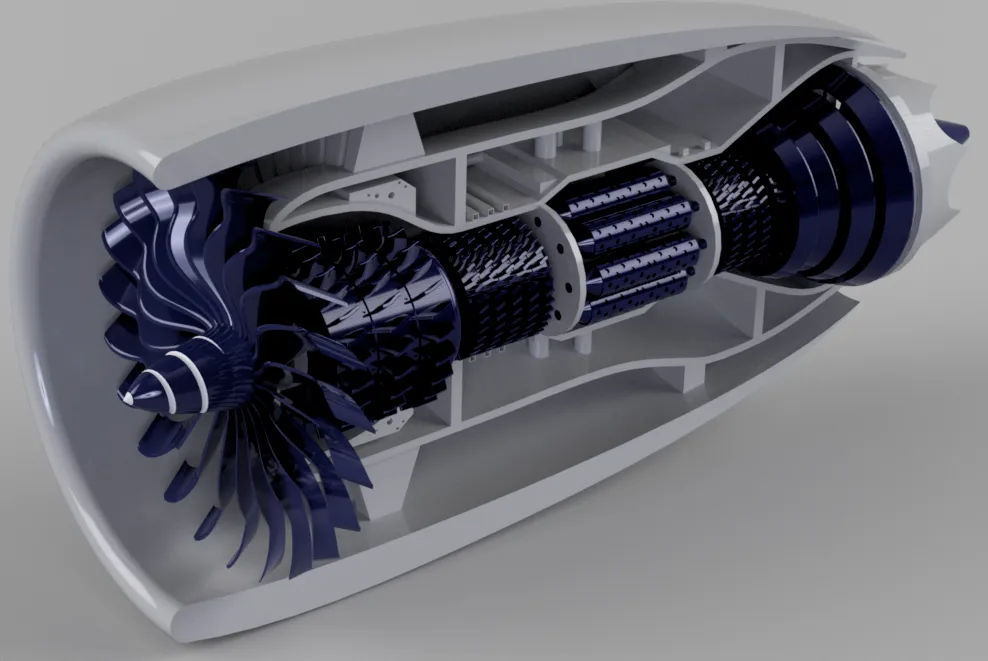 Jet Engine fidget - Free 3D Print Model - MakerWorld