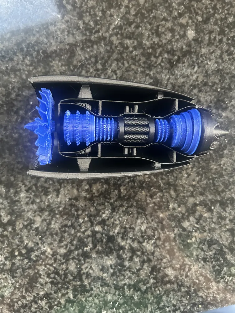 Jet Engine fidget - Free 3D Print Model - MakerWorld