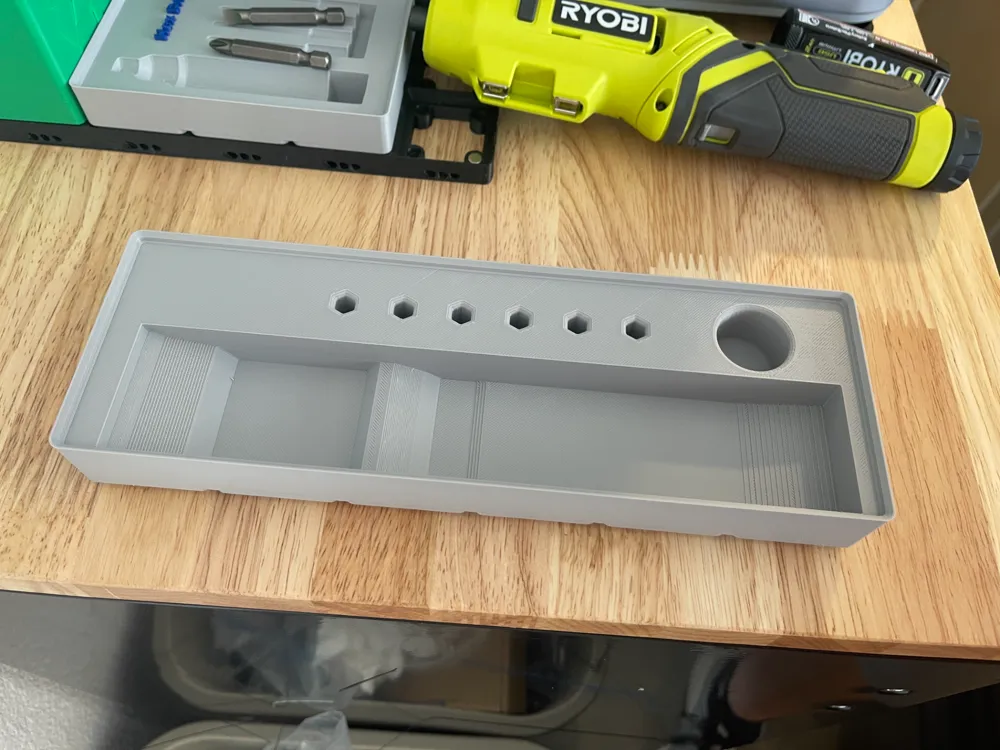 Ryobi FVD50 Screwdriver Box for Gridfinity - Free 3D Print Model ...