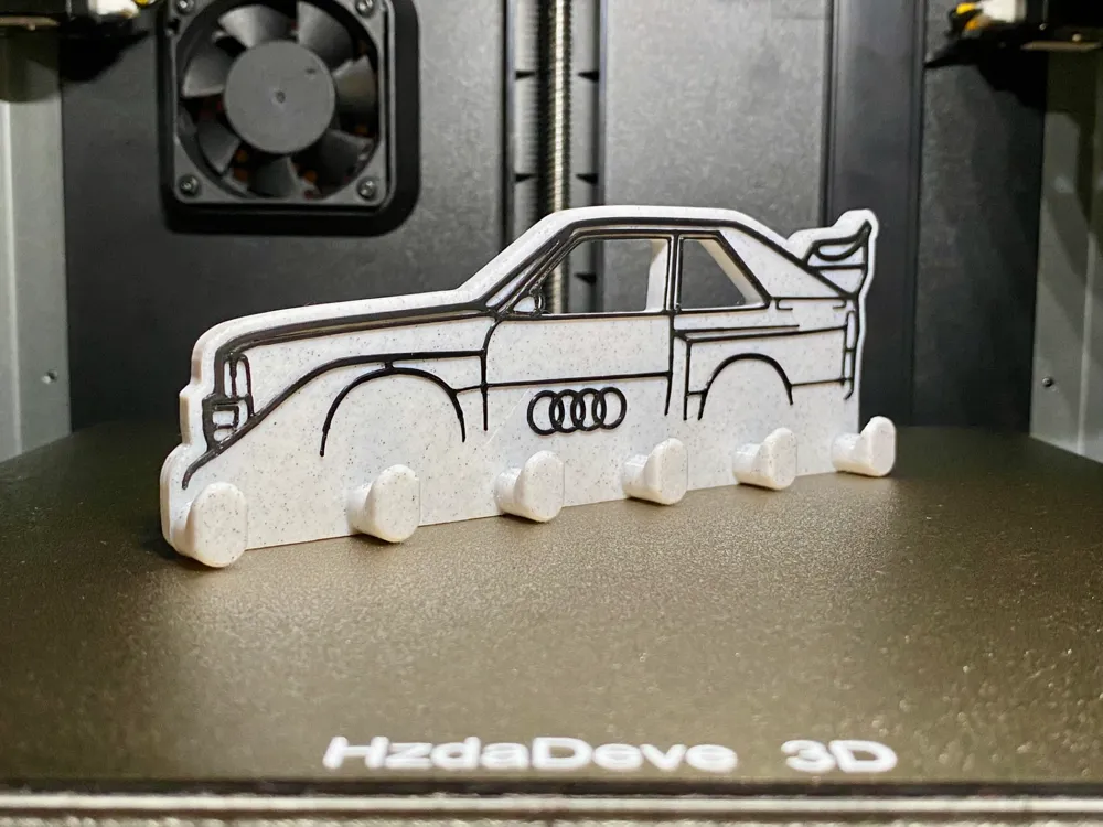 Audi S1 Quattro Key Rack/Keyhanger by CaptainIglo - MakerWorld
