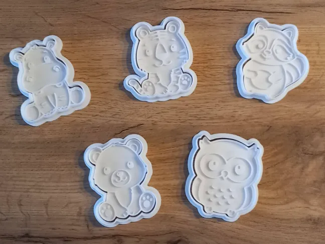 Animal Cookie cutter - stamps by Klemos - MakerWorld