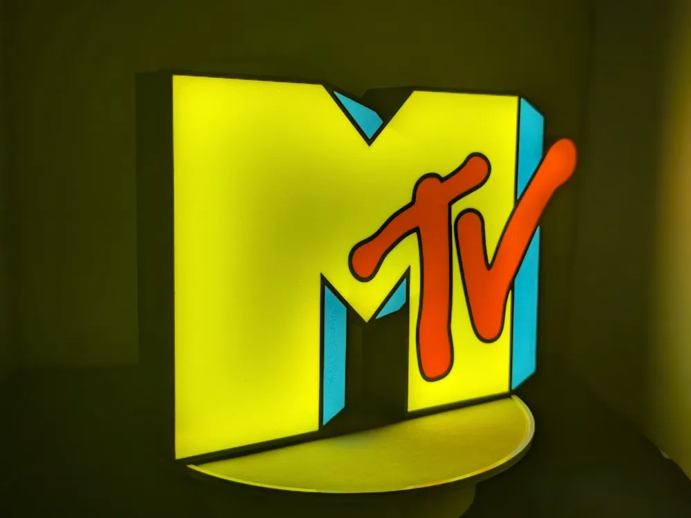 MTV Music Channel Logo Lightbox by KF Designs - MakerWorld