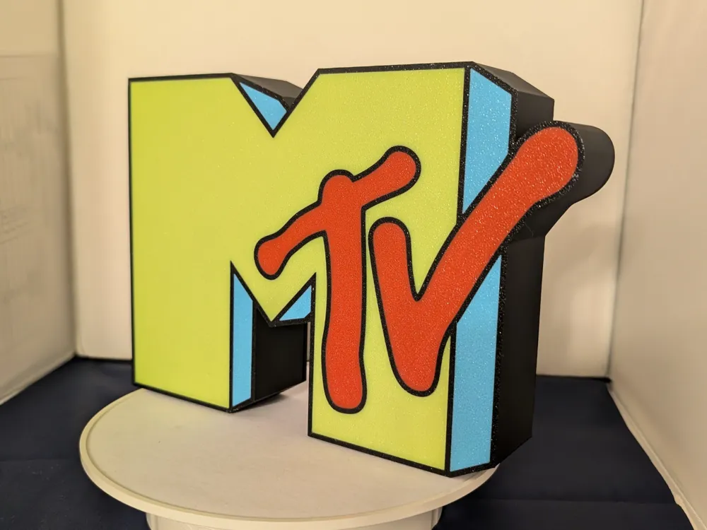 MTV Music Channel Logo Lightbox by KF Designs - MakerWorld