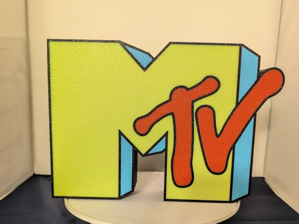 MTV Music Channel Logo Lightbox by KF Designs - MakerWorld