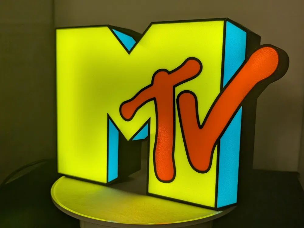 MTV Music Channel Logo Lightbox by KF Designs - MakerWorld
