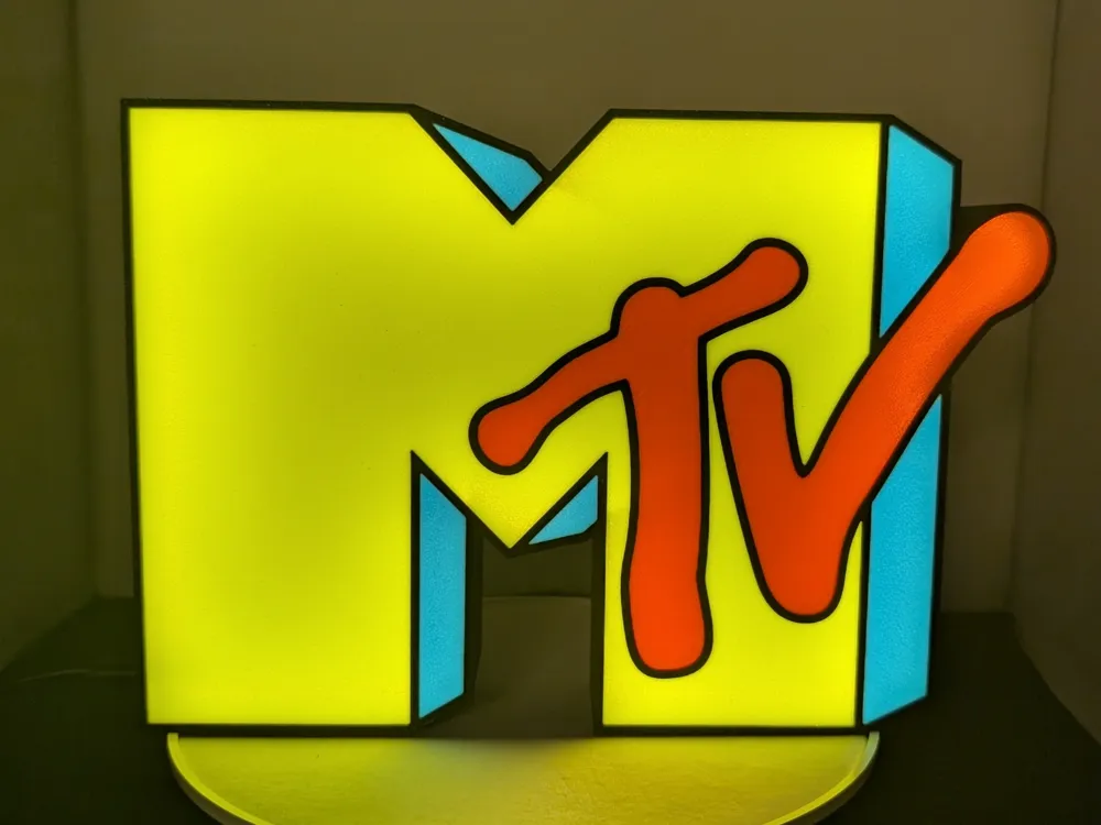 MTV Music Channel Logo Lightbox by KF Designs - MakerWorld