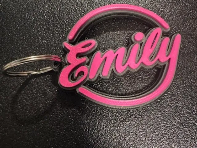 Emily key chain by ValenteMakerWorld: Download Free 3D Models