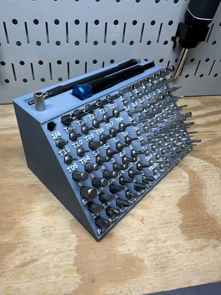 Customizable Bit Set Organizer (iFixit Mako) by Sam MakerWorld ...