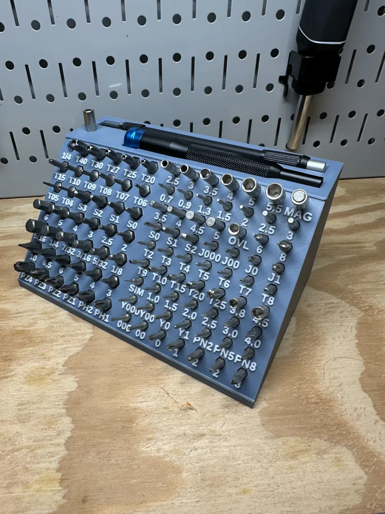 Customizable Bit Set Organizer (iFixit Mako) by Sam MakerWorld ...