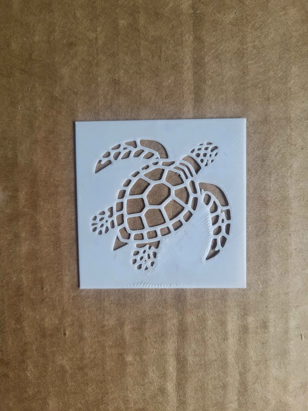 Sea Turtle Stencil - Free 3D Print Model - MakerWorld