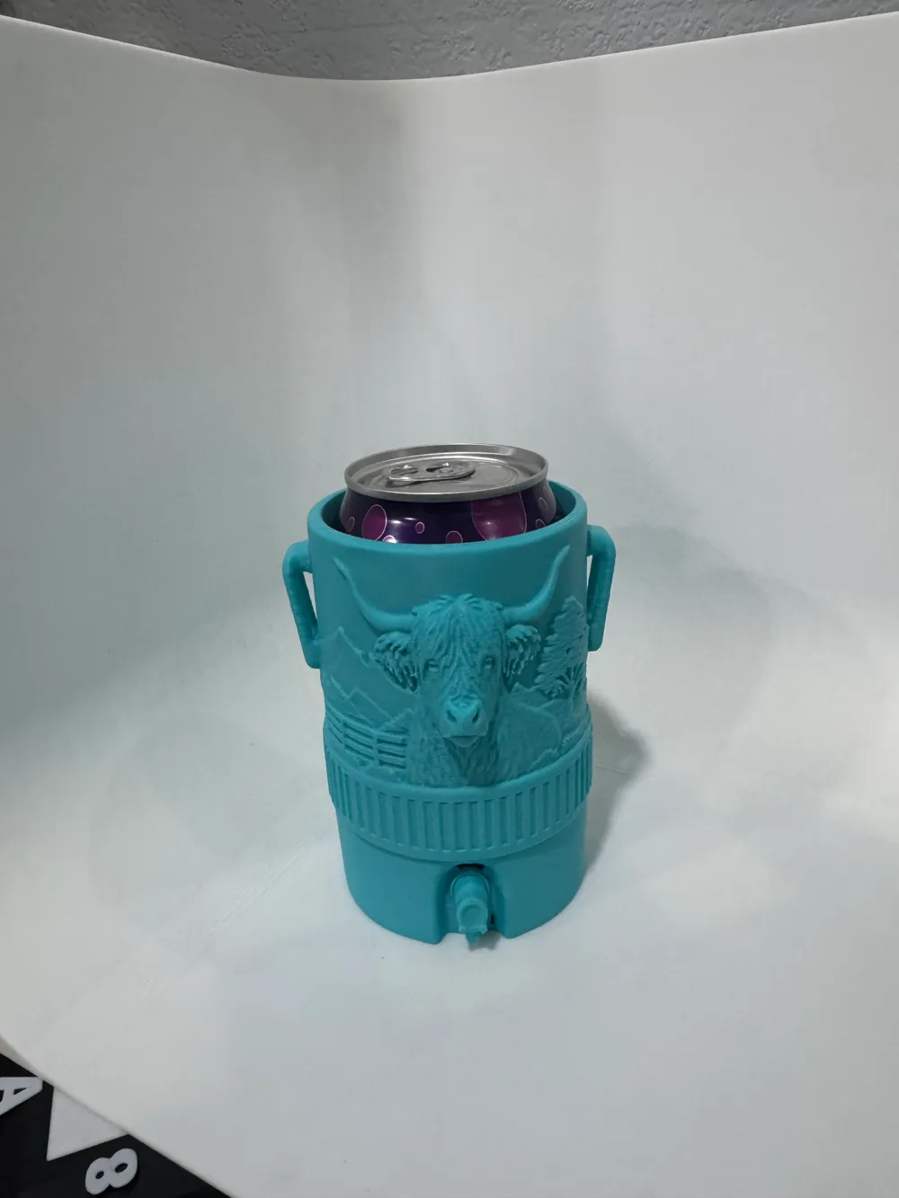 Highland Cow Cooler Can Koozie - Free 3D Print Model - MakerWorld
