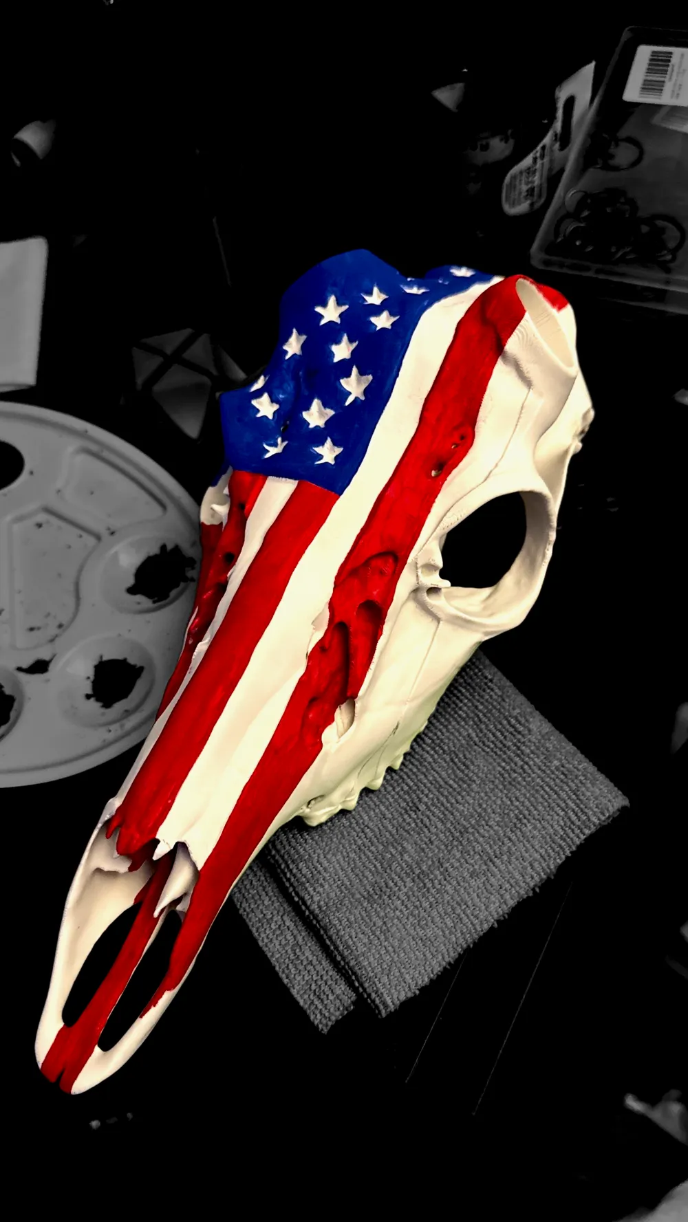 "MERICA!!" 2.0 Deer Skull Antler Mount with knobs by DTM247 MakerWorld: Download Free 3D Models