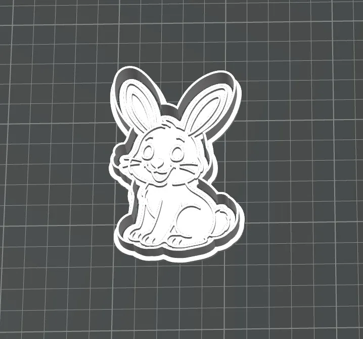 Easter Bunny Cookie Cutter - Free 3D Print Model - MakerWorld