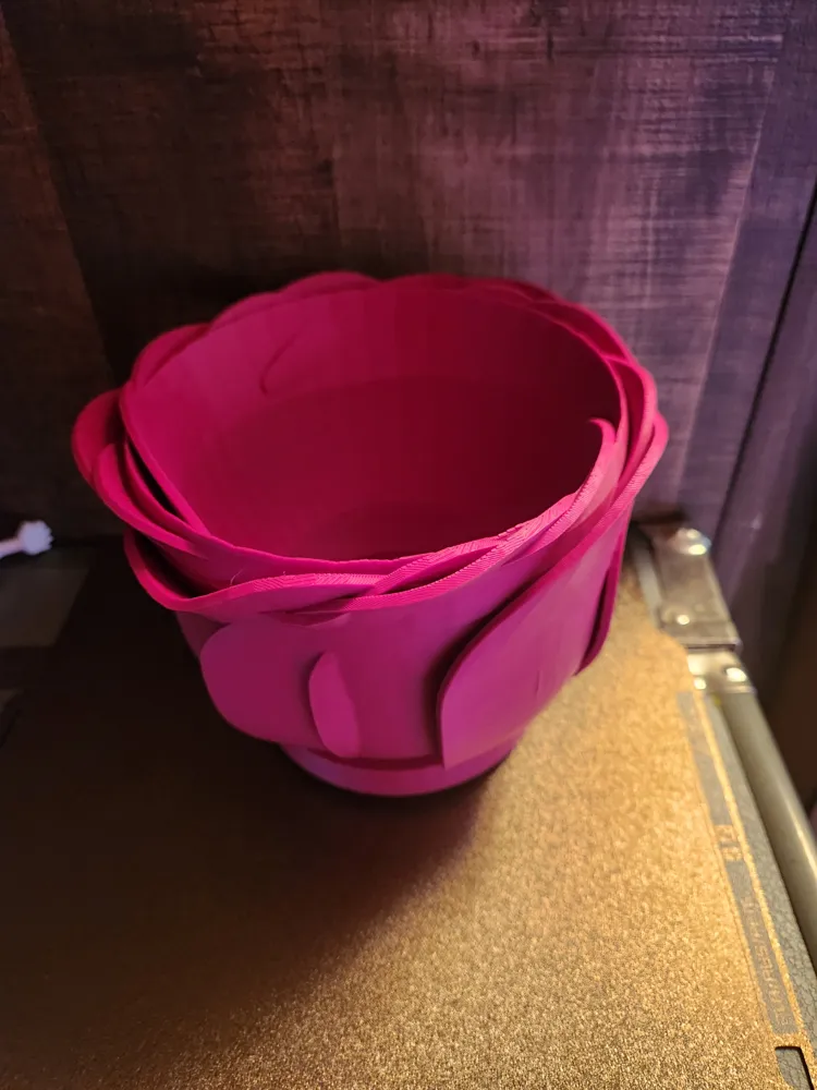 Rose Planter - Free 3D Print Model - MakerWorld