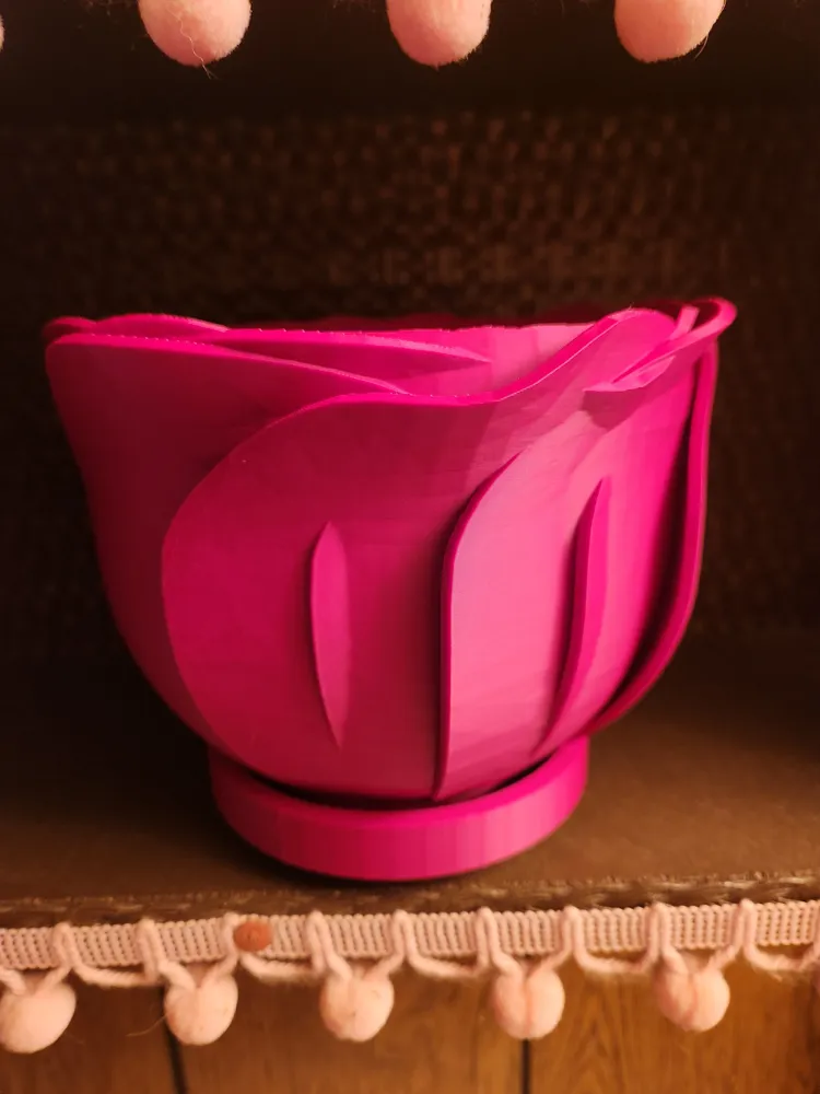 Rose Planter - Free 3D Print Model - MakerWorld