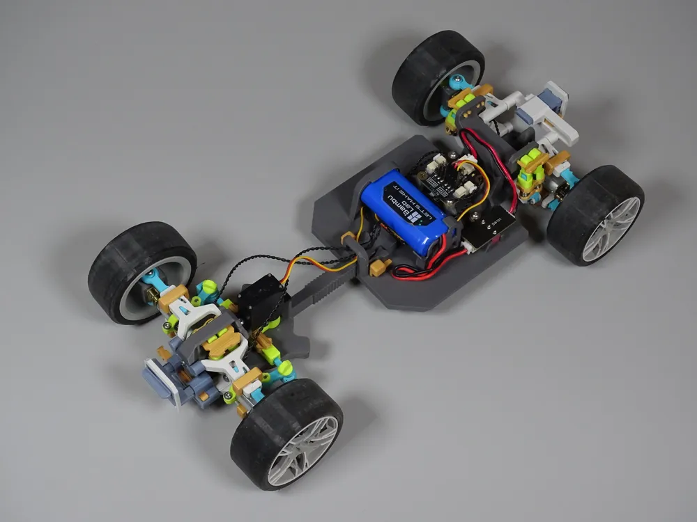GT-RC 4S Next Gen CyberBrick Modular RC Car - Free 3D Print Model ...
