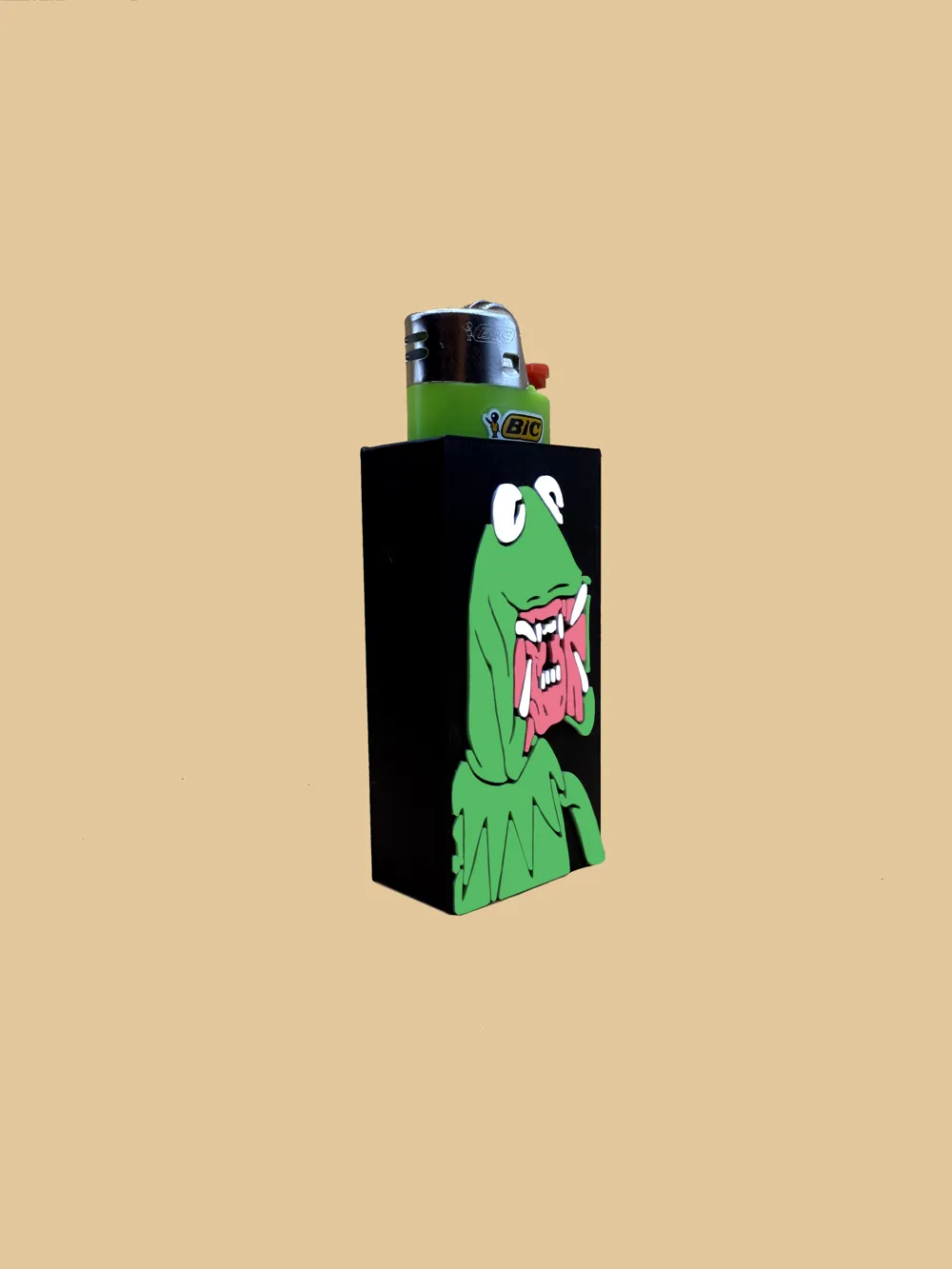 Kermit Predator lighter case by BatChips MakerWorld: Download Free 3D ...