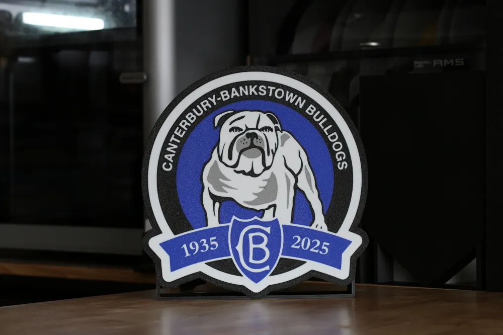 NRL Canterbury-Bankstown Bulldogs LED Light Box by The 3D Print Smiths ...